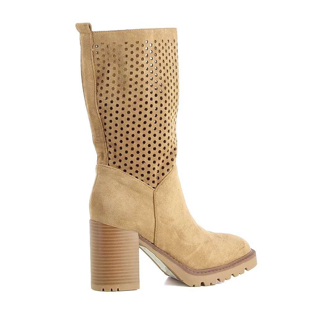 Botte ajourée à talon